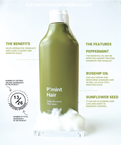 P’mint Hair Shampoo By Genyve - Addictive Haircare